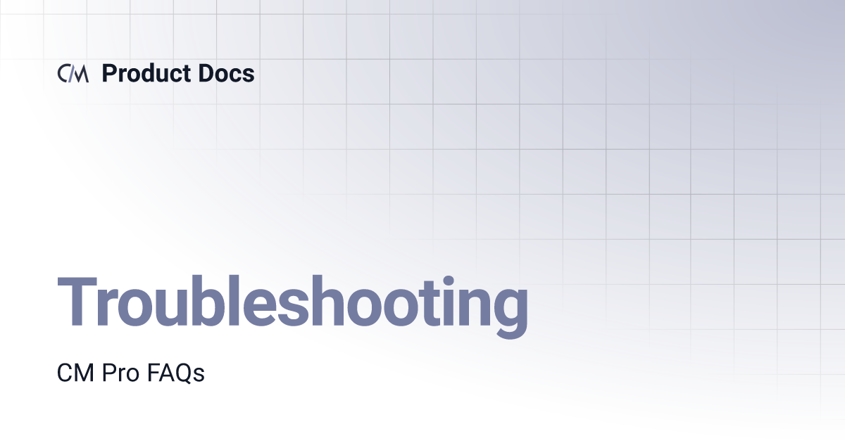 Troubleshooting Data Encyclopedia