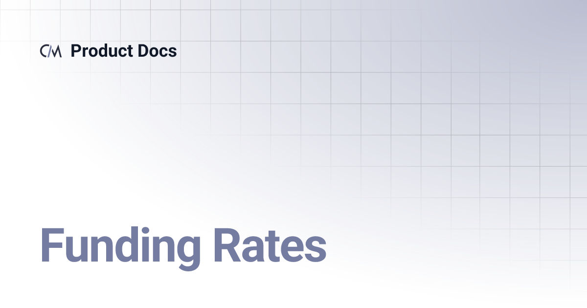 Funding Rates | Product Docs