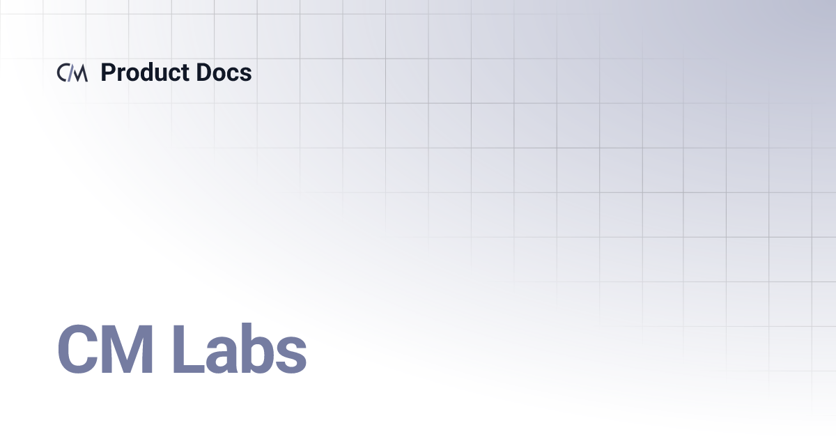 CM Labs | Product Docs